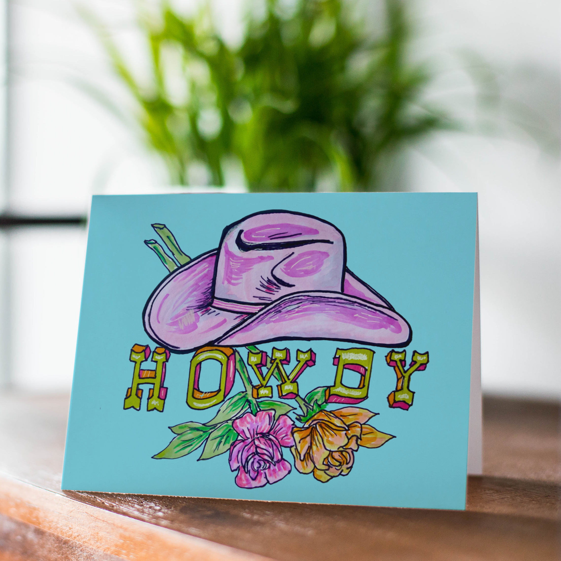 Howdy Greeting Card – Cute Salute