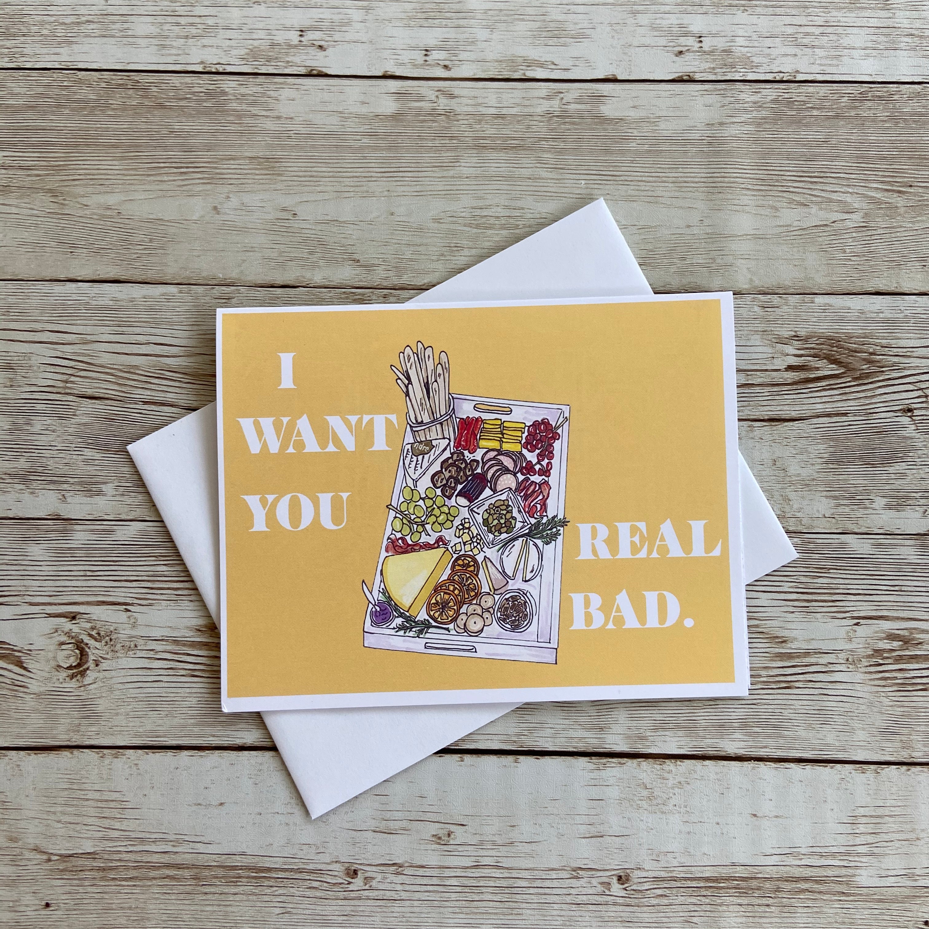 Charcuterie Board Greeting Card – Cute Salute